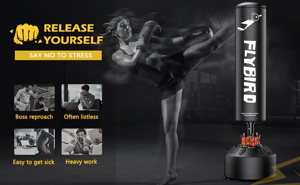 Flybird Punching Bag | Boxing Bag - Durable Workout Equipment for Home ...