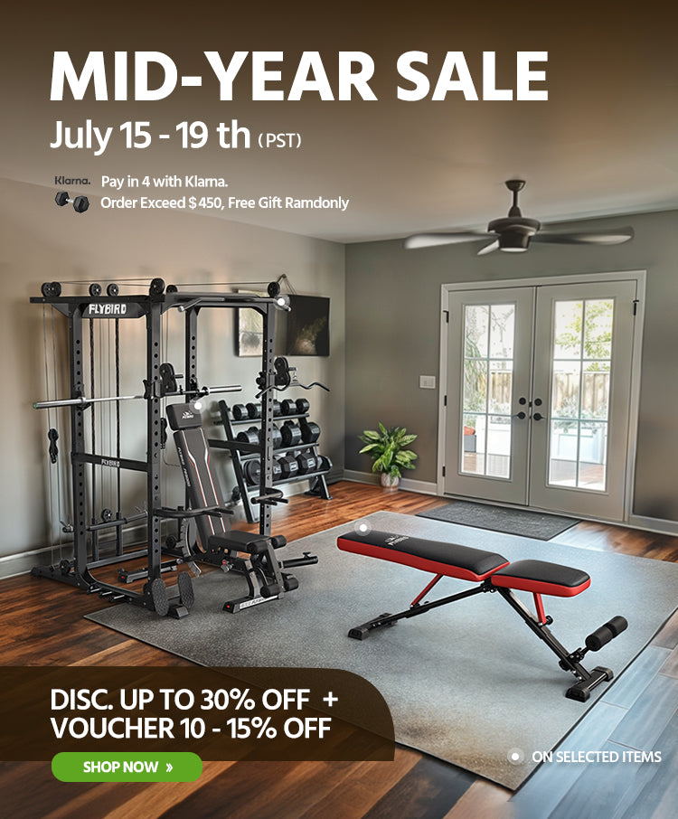 Flybird Adjustable Weight Benches, Dumbbells, Punching Bag, Ab Machine ...