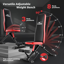 FLYBIRD Adjustable Weight Bench FB299 | Newly Upgraded Workout Bench ...