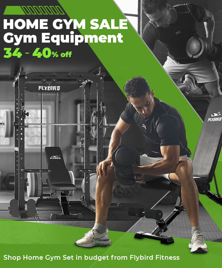 Flybird Adjustable Weight Benches, Dumbbells, Punching Bag, Ab Machine ...